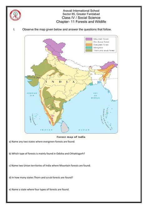 Class Iv Map Test Online Exercise For Live Worksheets