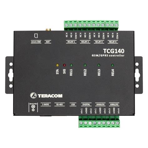 Teracom Tcg140 Gsm Gprs Remote Control I O Module With Data Logger And Modbus