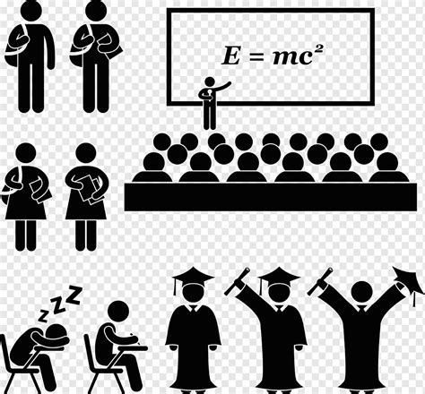 대학 교육 대학원 사람들 픽토그램 대학 생활 아이콘 Png Pngwing