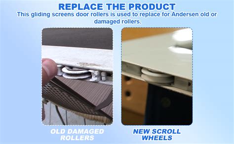 Lower Sliding Screen Door Roller Assembly Replace For Andersen Screen