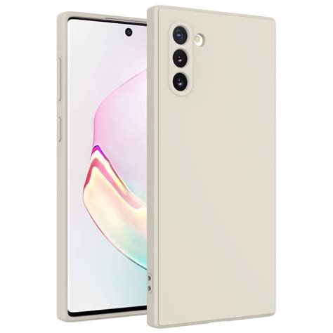 For Samsung Galaxy Note 10 Case White Scratch Resistant With Soft