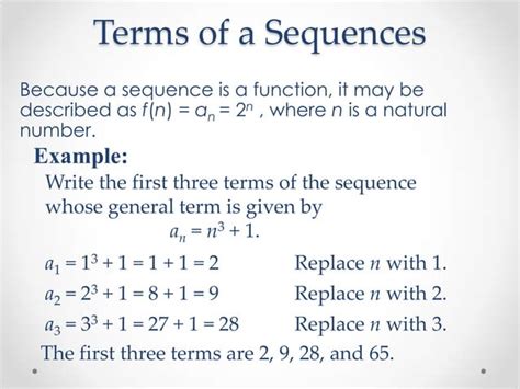 sequences series and the binomial theorem pptx