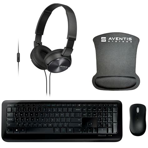 Microsoft 850 Wireless Keyboard Mouse And Gel Pad