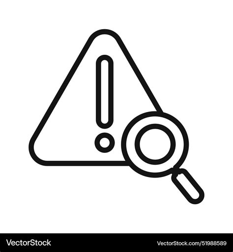 Problem Identification Icon Mark In Filled Style Vector Image
