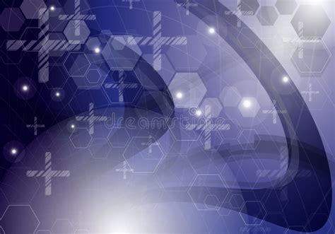 Science Technology Abstract Background Digital Network Communication Stock Vector