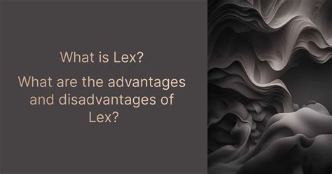 what is lex