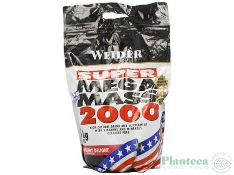 Super mega mass 2000 capsuni 5kg - Weider, pret 360,7 lei - Planteea