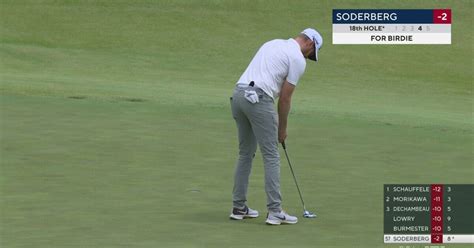 Sebastian Soderberg 4th Shot Of The 18th Hole In The 2024 Pga Championship Round 3 Pga