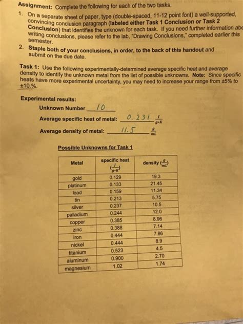 Solved Assignment Complete The Following For Each Of The Chegg