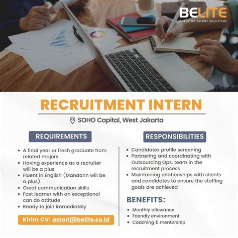 Astari Tripuspita On Linkedin Recruitment Internship Hiring Humanresources Hrjobs