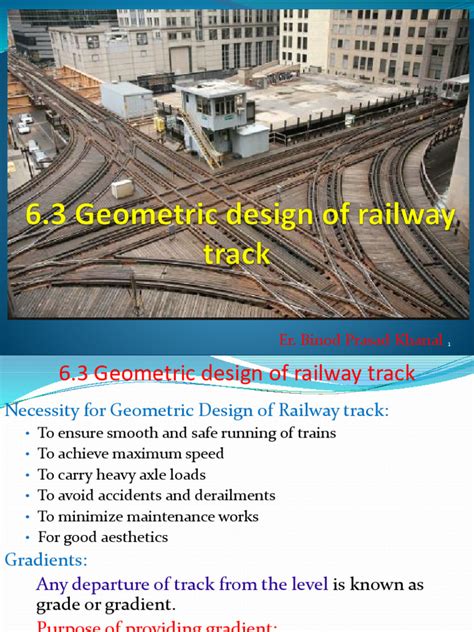 6 3 Geometric Design Of Railway Track Pdf Transport Rail Infrastructure