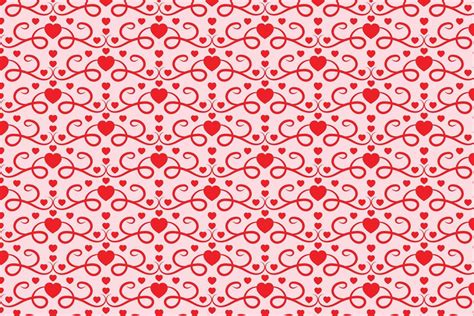 Red Love Romantic Texture Valentines Day Abstract Hearts Swirls
