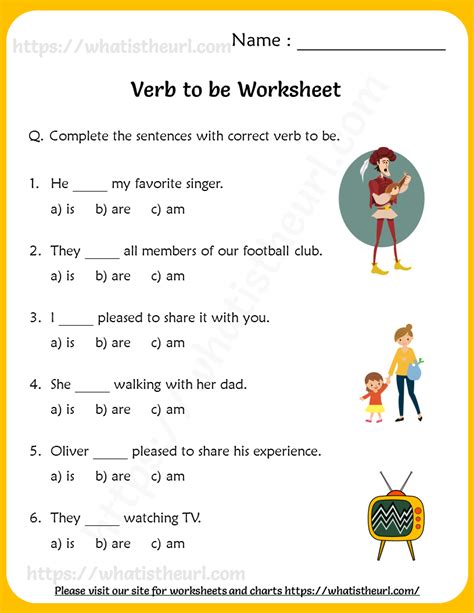 Verb To Be Worksheets For Grade 3 Your Home Teacher Worksheets Library