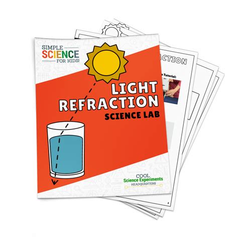 Cool Light Refraction Science Experiment Arrow Changes Direction