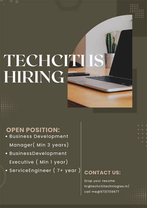 Techciti Technologies Private Limited On Linkedin Hiring Share