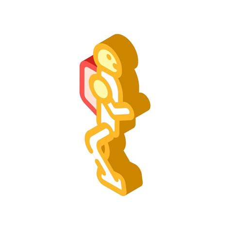 Cyborg Robot Technology Isometric Icon Vector Illustration 8370607
