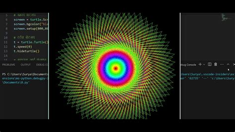python turtle graphic challenge day 7 coding coderu codinglife cod python youtube