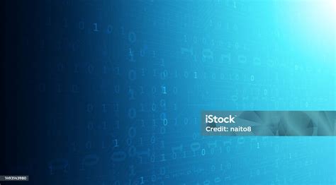 파란색 배경 위에 이진 코딩 처리의 구성입니다 온라인 사이버 보안 개념입니다 벡터 그림 0명에 대한 스톡 벡터 아트 및 기타 이미지 0명 과학 광대한 Istock
