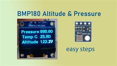 Bmp180 Sensor Oled Display Youtube
