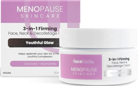 Укрепващ крем за лице шия и деколте Face Facts Menopause Skincare Firming Cream Makeup Bg