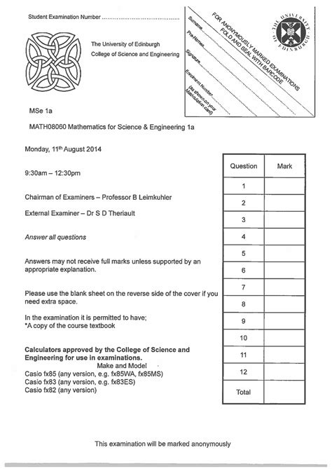 Exam 15 August 2014 Questions Math08074 Warning Decodescan Unexpected Mcu Data Current