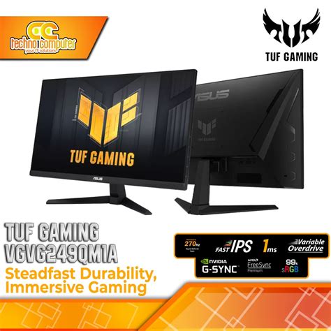Jual Monitor Asus Tuf Gaming Vg Qm A Gaming Monitor Inci Fhd X Fast Ips