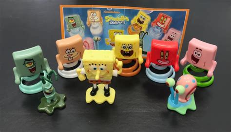 Sada Figurek Z Kinder Joy VajÍČek Spongebob Na PruŽinÁch 3 5 Aukro
