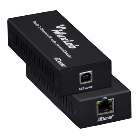Encoder Decoder De Audio Dante Usb 2 Canales Muxlab 500550 Sistemas