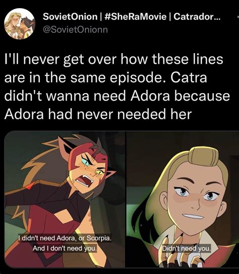 Thought Dont Forget That Is Double Trouble Adora Would Never Say That