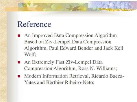 Ppt An Overview Of Different Compression Algorithms Powerpoint