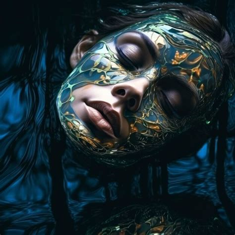Premium Ai Image Woman Body Reflection