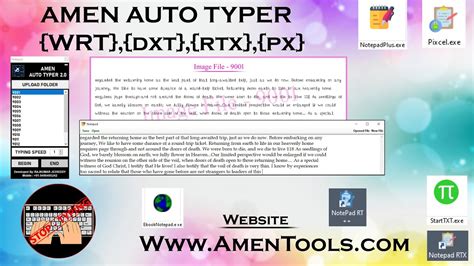 RT Auto Typer Download Amen Auto Typer For DXT Data Entry Software Notepad PX WRT Auto