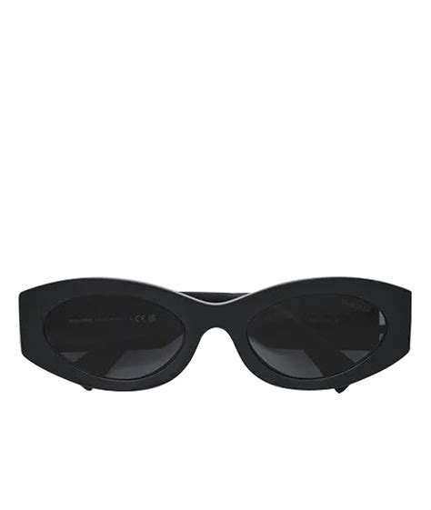 Miu Miu Антрацитовые пластиковые солнцезащитные очки для женщин купить в интернет магазине с