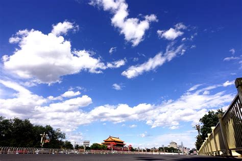 北京藍天白雲風光好組圖