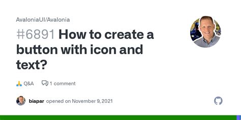 How To Create A Button With Icon And Text · Avaloniaui Avalonia