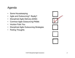 Disciplined Agile Outsourcing Making It Work For Both The Customer And The Service Provider PDF