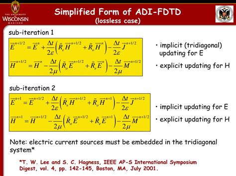 Ppt The Accuracy Of Adi Fdtd Recent Insights About Truncation Errors