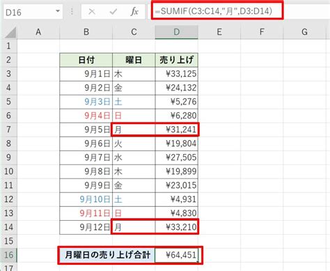 エクセルのsumif関数の使い方｜複数条件の設定など基本から応用まで