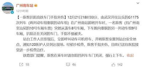 旅客扒高铁车门手被夹住遭拖行 官方通报！网友：当是印度啊