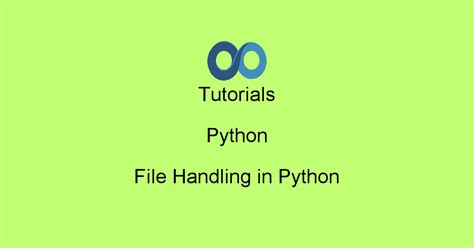 Tutorials Python File Handling In Python
