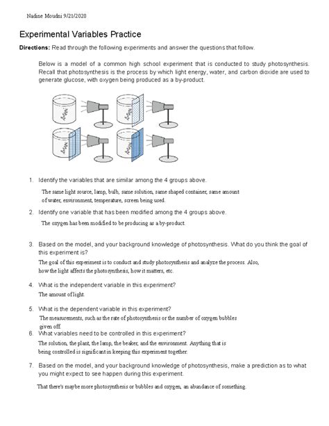 Kami Export Experimental Variables Practice Experimental Variables Kami Export Experimental Variables Practice Experimental Variables