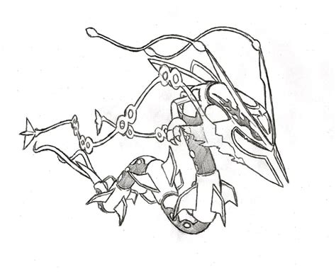 Rayquaza Mega Evolution Coloring Pages Coloring Pages