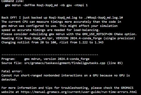 gromacs install with conda but can t run on gpu user discussions