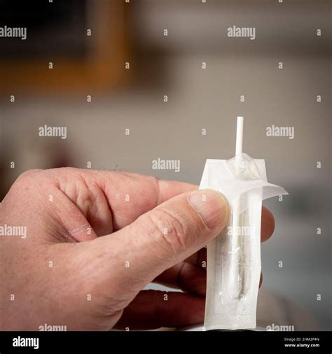 Sterile Plastic Package With Swap Used For Self Covid Test Stock Photo Alamy