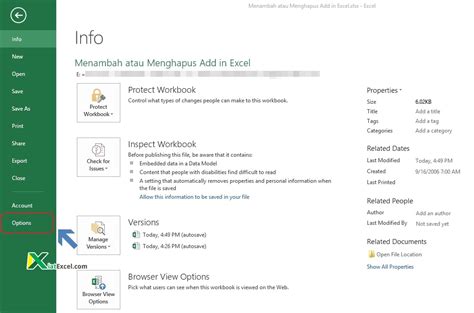 Cara Menambah Dan Menghapus Add Ins Di Excel KiatExcel Com