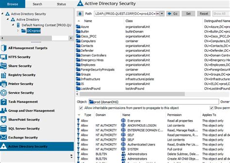 Access Control Management Security Explorer