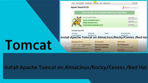 Install Apache Tomcat On Almalinux Rockycentos Red Hat Youtube