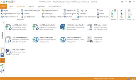 Weboffice Author Arcmap Extension Stapelmenü Und Assistenten Suchen