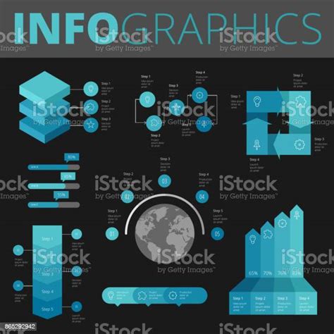 비즈니스에 대 한 인포 그래픽 디자인 요소 0명에 대한 스톡 벡터 아트 및 기타 이미지 0명 3차원 형태 검은색 Istock