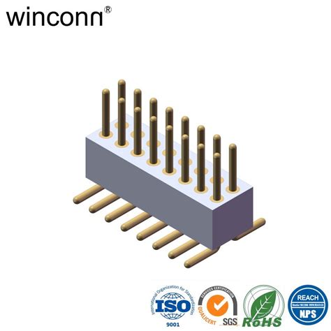 Smd Ic Socket Terminal Double Row Vertical Smt 1 27mm Ic Socket Connector From China